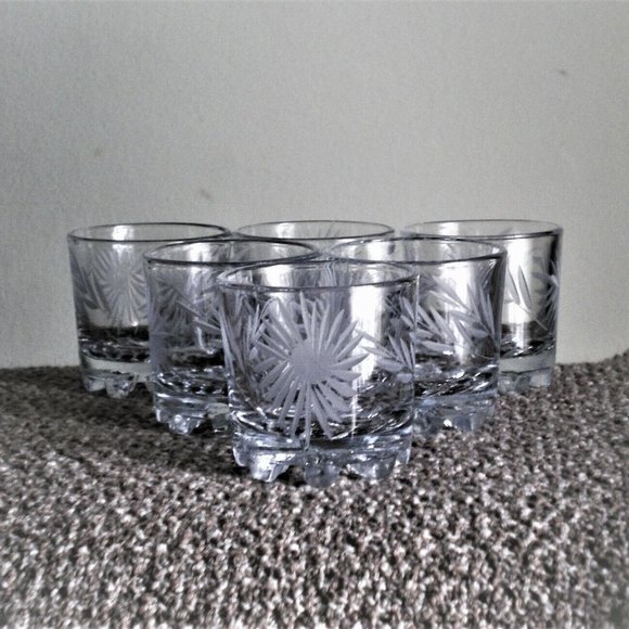 Dining | Nwot Nos Russian Soviet Ussr Etched 24 Lead Crystal Shot Glass ...